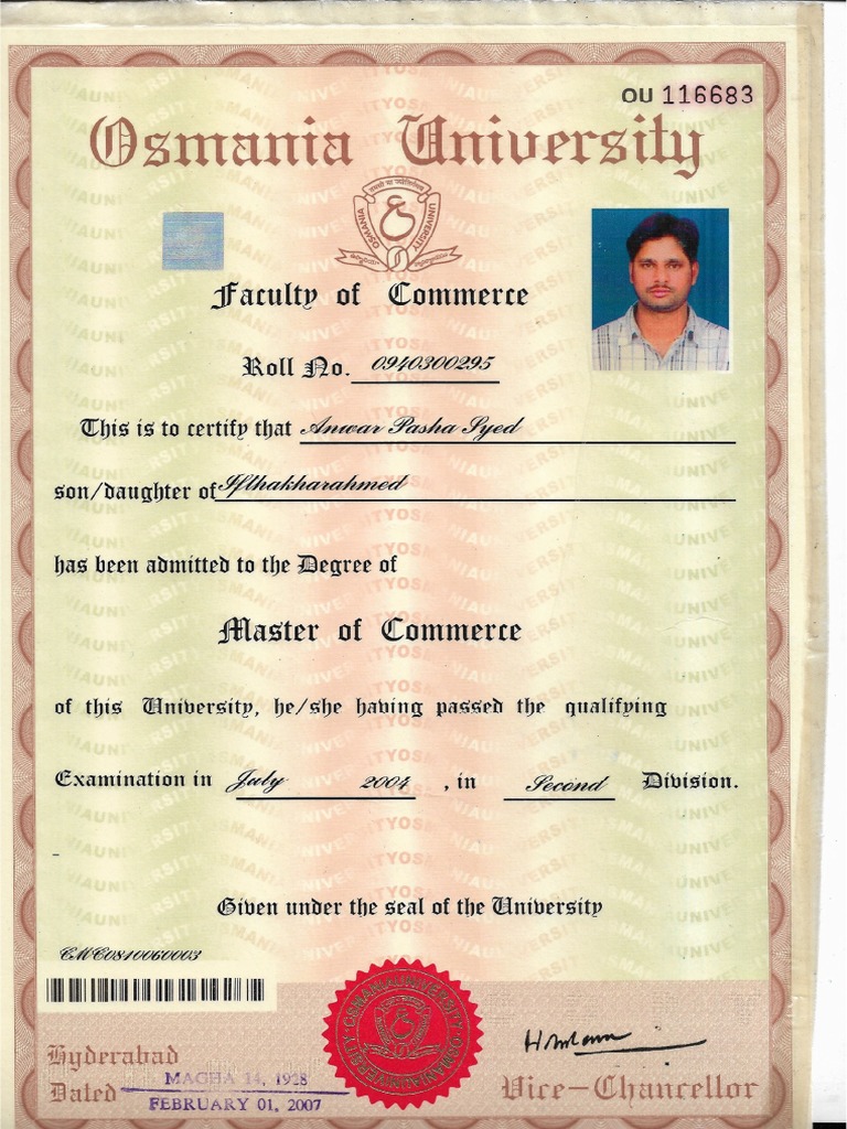 PG Certificate | PDF