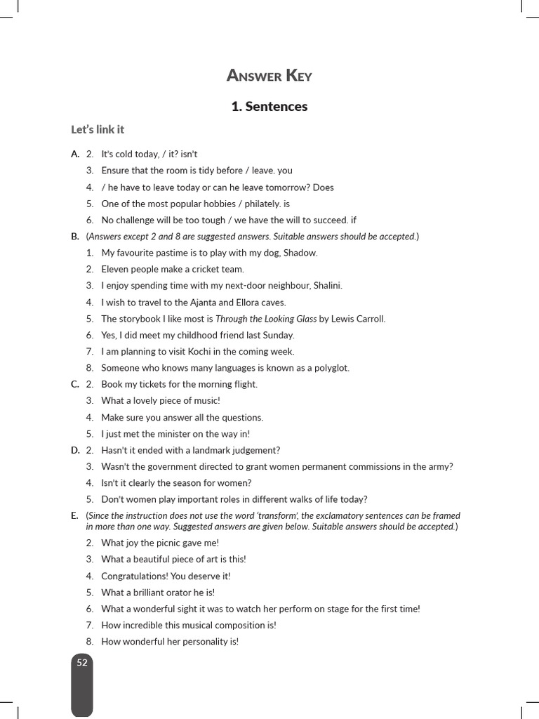 The Grammarite - 8 - Answer Key | PDF | Adverb | Thomas Edison