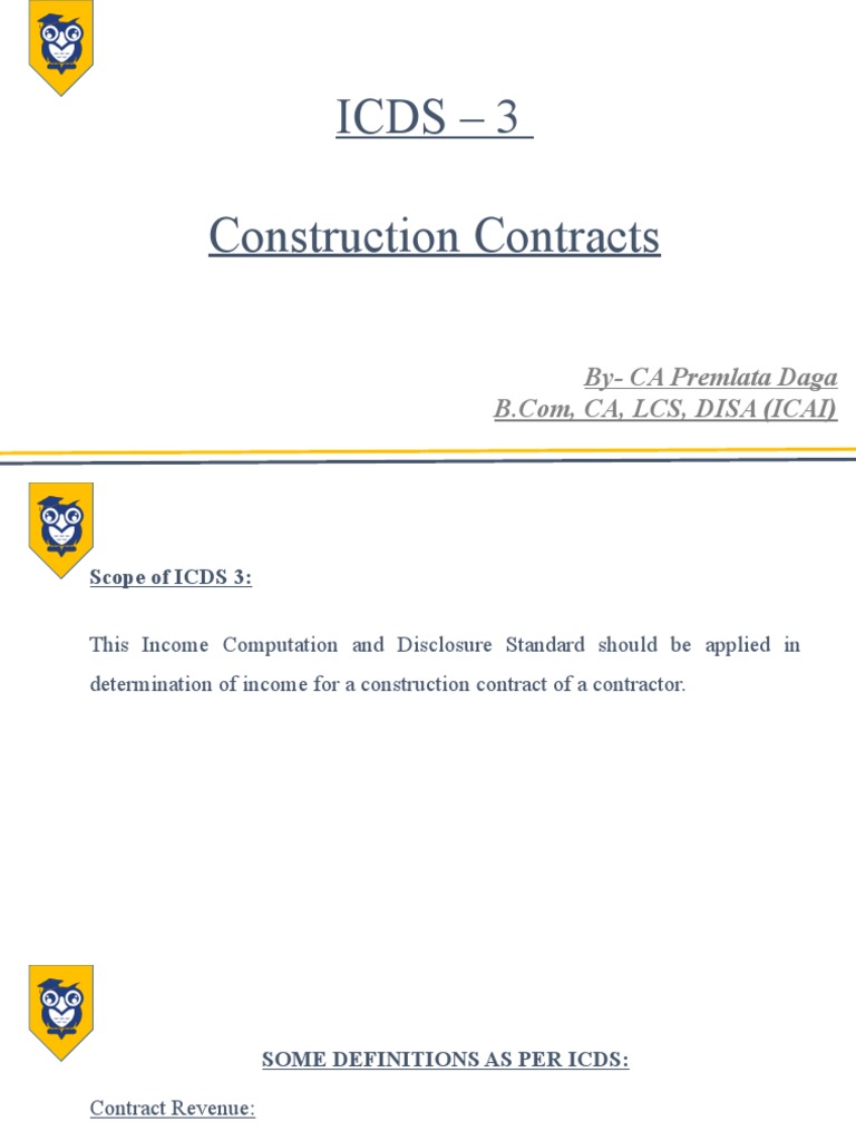ICDS - 3 Construction Contracts | PDF | Revenue | Expense