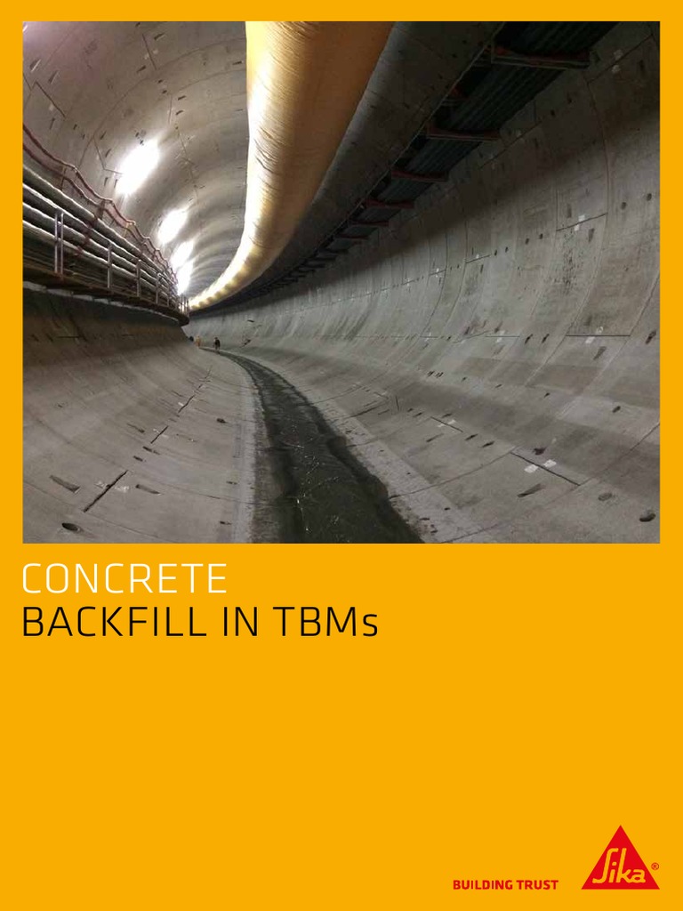 Glo Backfill TBM Tunnel Boring Machines | PDF | Concrete | Physical ...