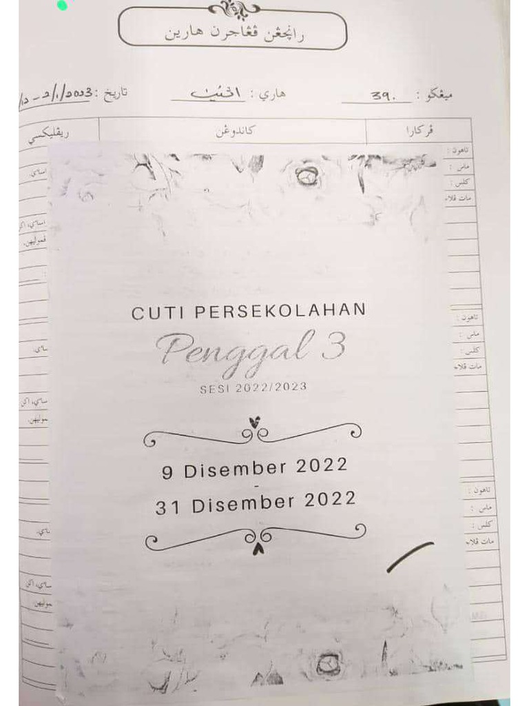 RPH Minggu 40 | PDF