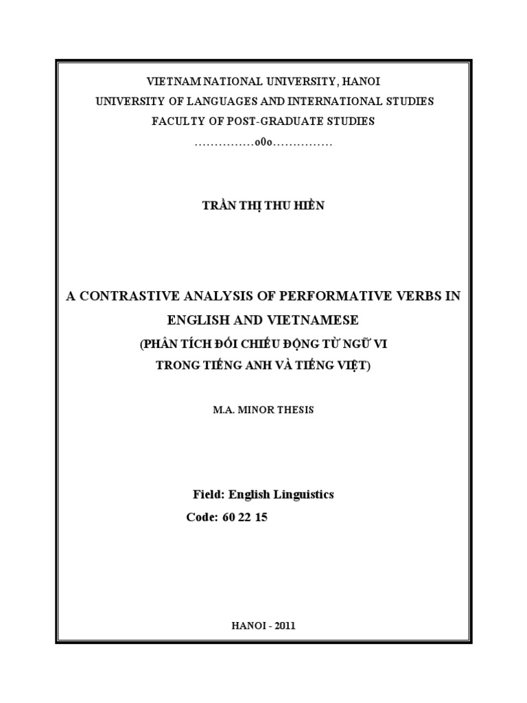 Linguistic Analysis of Performative Verbs | PDF | Clause | English Language