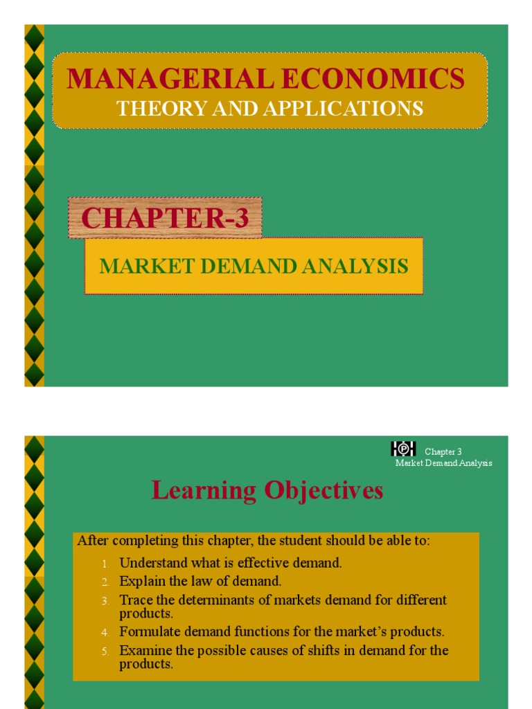 Lecture 7 - 8 - Market Demand Analysis | PDF | Demand | Demand Curve