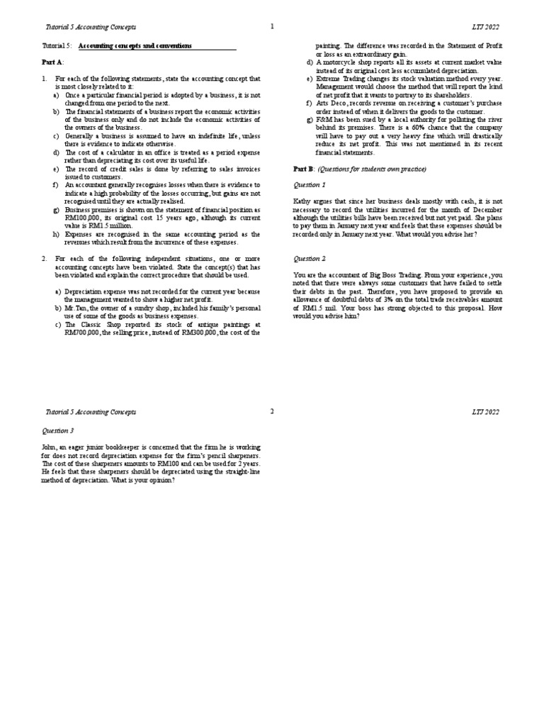 Poa T - 5 | PDF | Expense | Cost