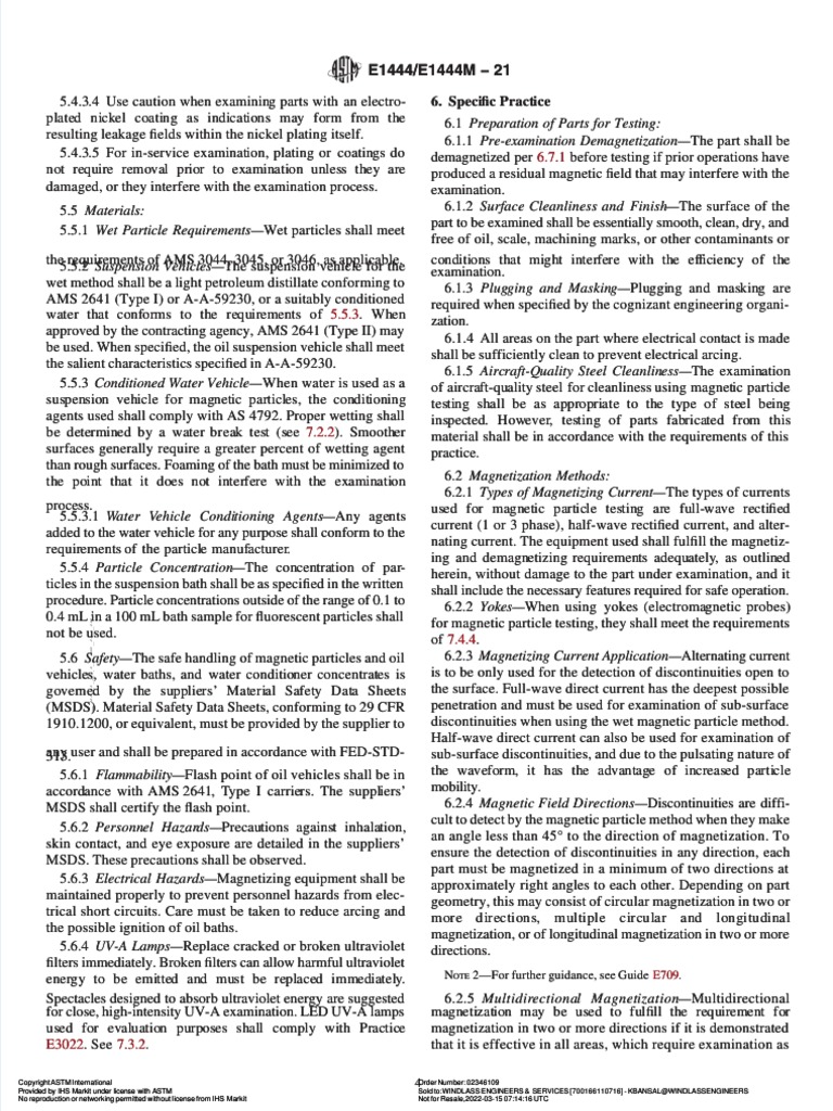 ASTM E1444-E1444M (2021) - Part4 | PDF | Physical Sciences | Electromagnetism