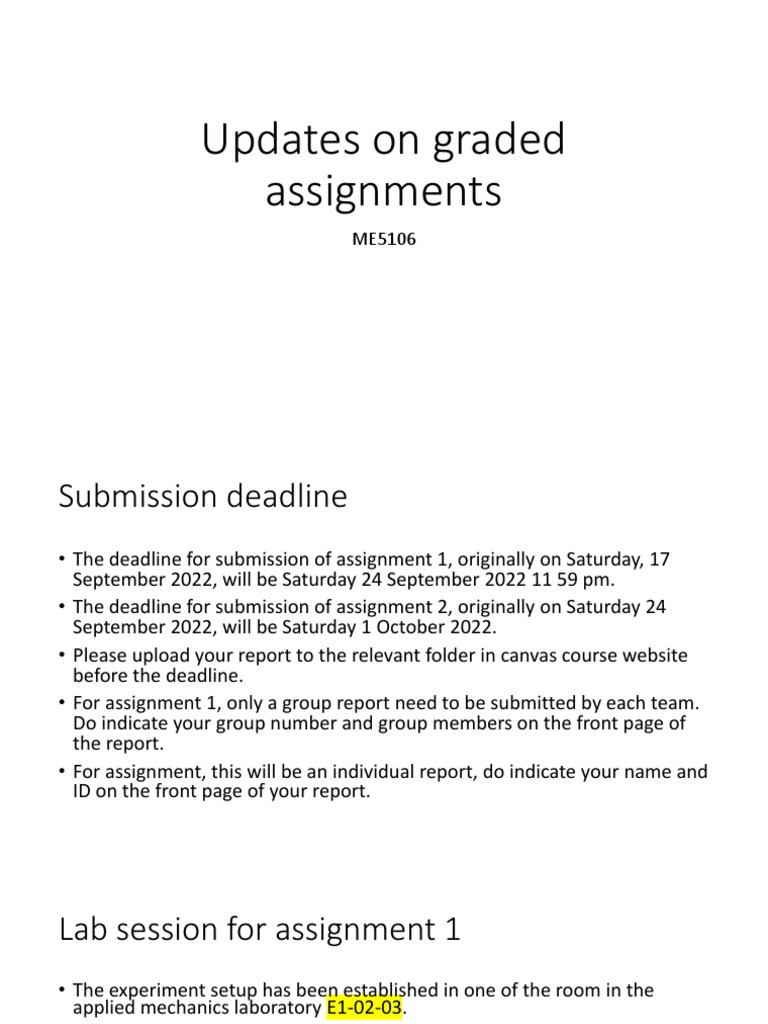 Assignments | PDF