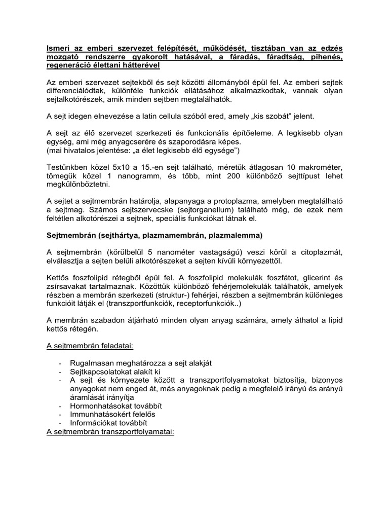 Fáradás, Fáradtság | PDF