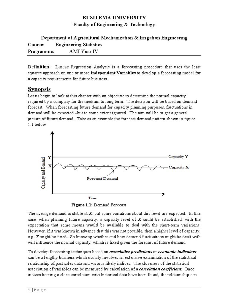 Linear Regression Analysis Statistics 2 Notes Pdf Errors And Residuals Regression Analysis