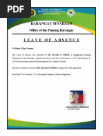 Certification of Leave Credits and Request Letter Format | PDF