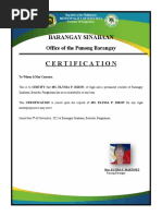 Badac Certification of Drug Watchlist Personalities | PDF