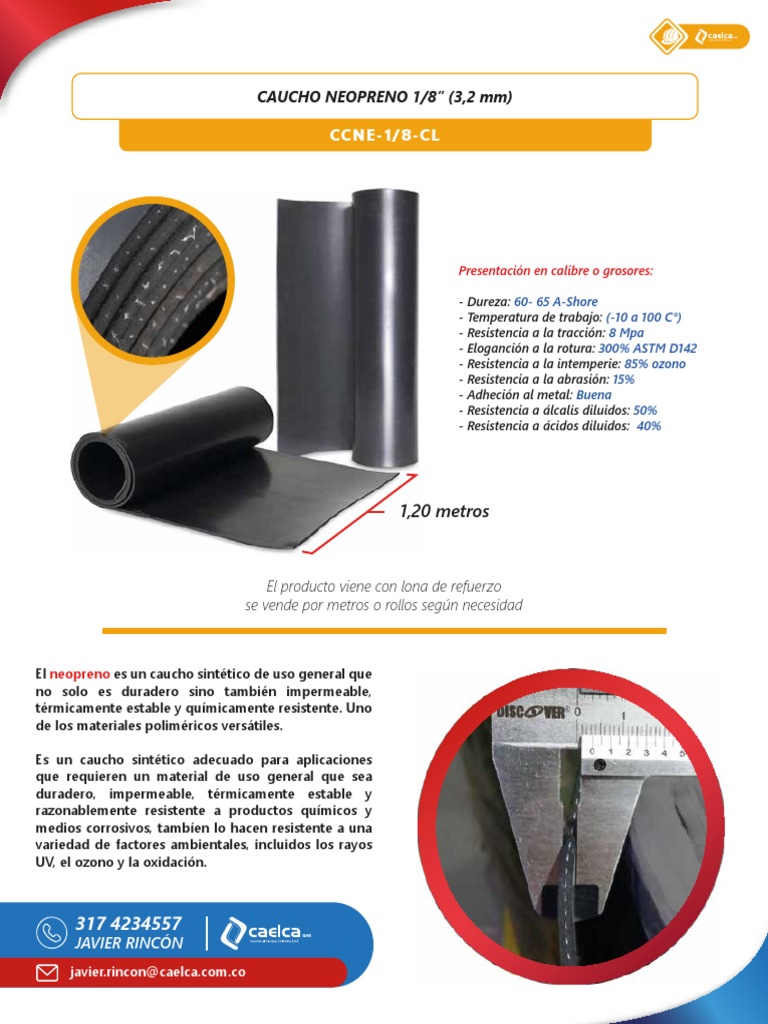 Neopreno 1-8 Con Lona | PDF