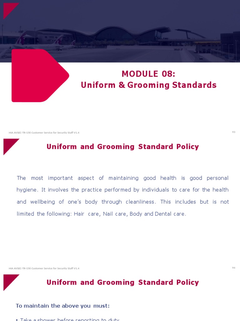 Grooming Standards | PDF | Perfume | Fashion