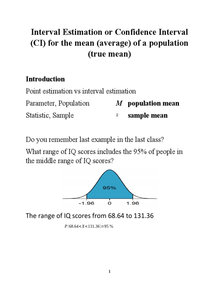 5 Confidence Interval Online | PDF | Confidence Interval | Standard Deviation