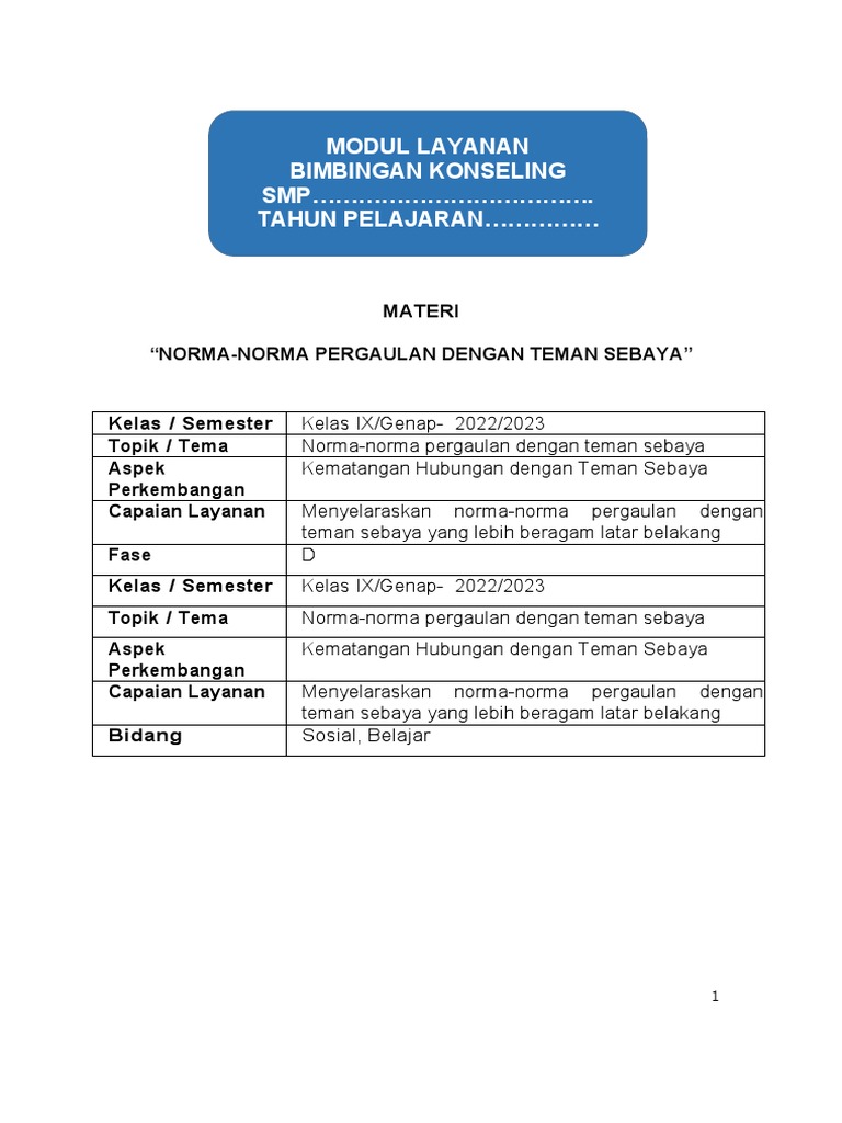 Modul Materi 10 - SMP Ix | PDF | Karier & Perkembangan | Kesehatan Holistik