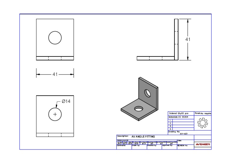 Av Angle Fitting A01 | PDF