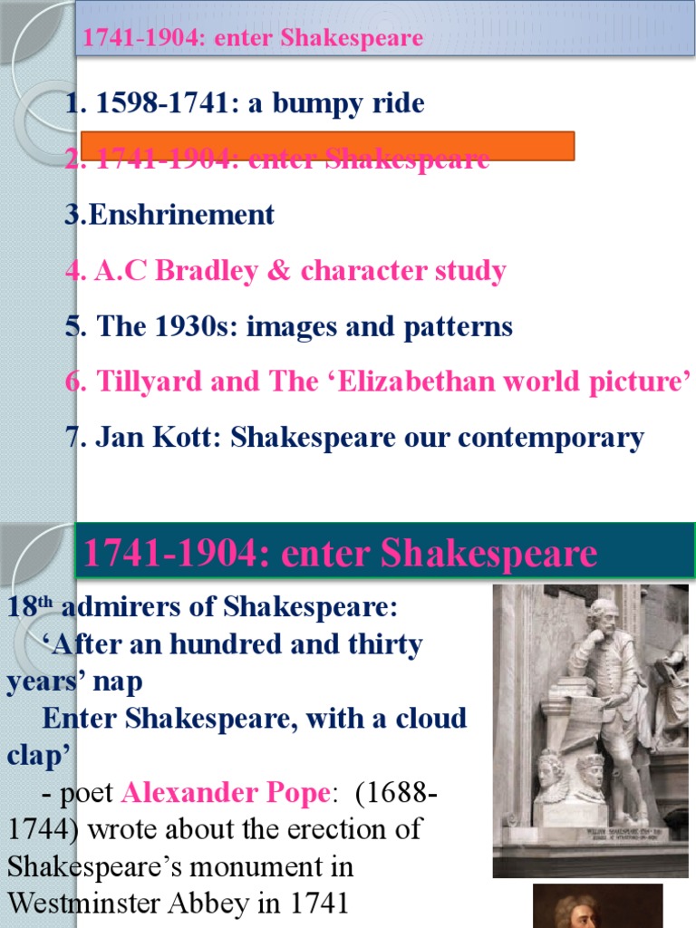 1741-1904 Enter Shakeespeare | PDF | William Shakespeare | Samuel Johnson