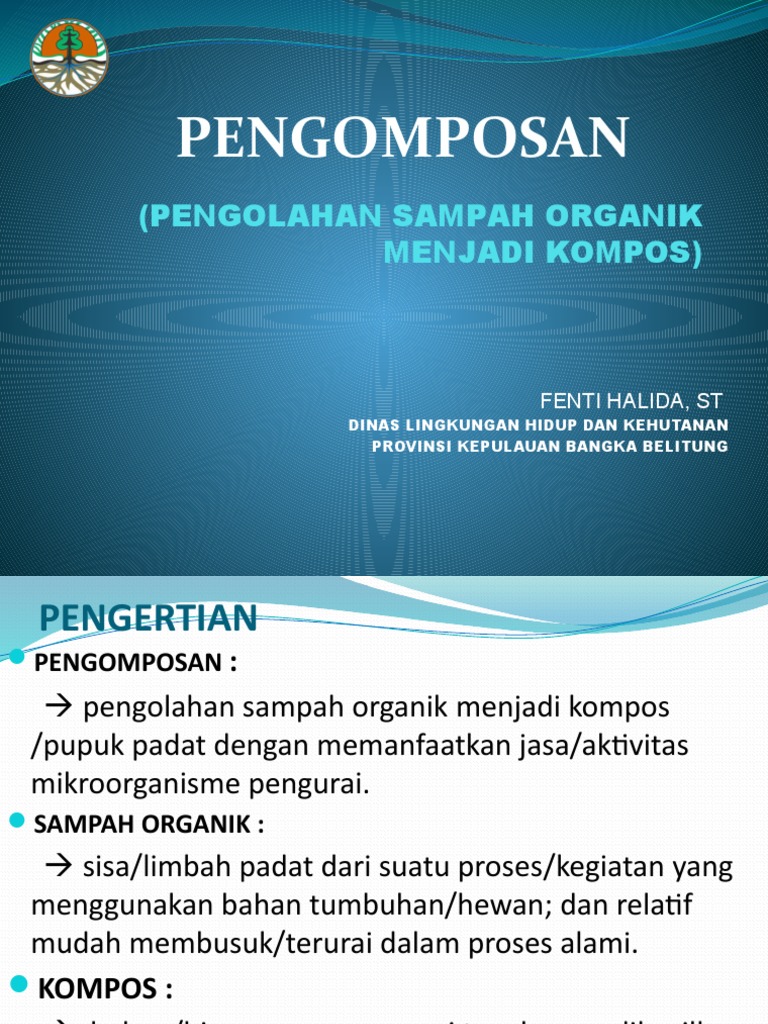 Fenti PPT PENGOMPOSAN | PDF | Teknologi & Rekayasa