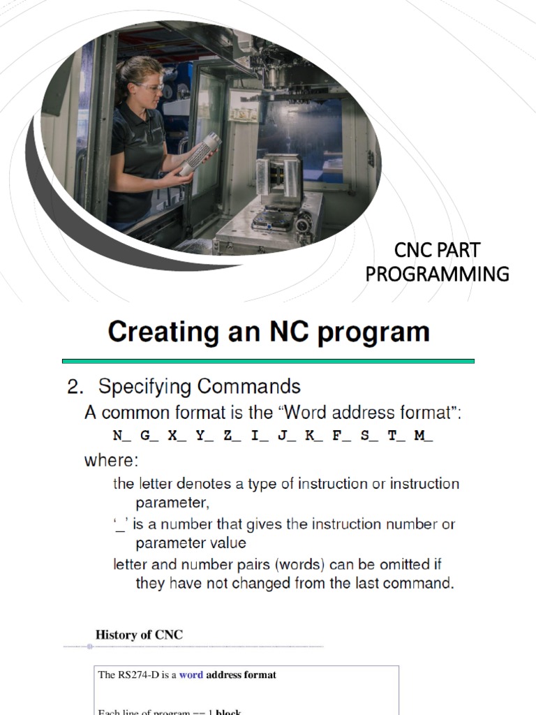 CNC Programming | PDF | Numerical Control | Secondary Sector Of The Economy