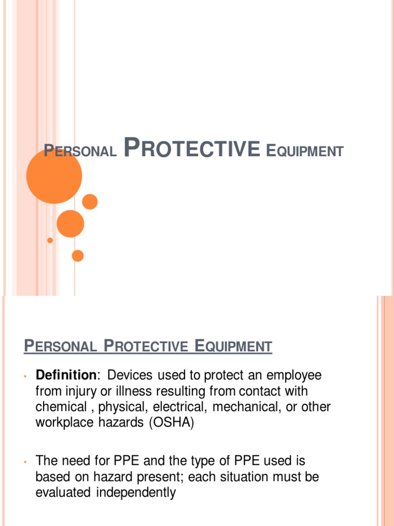Use - of - PPE | PDF | Personal Protective Equipment | Injury