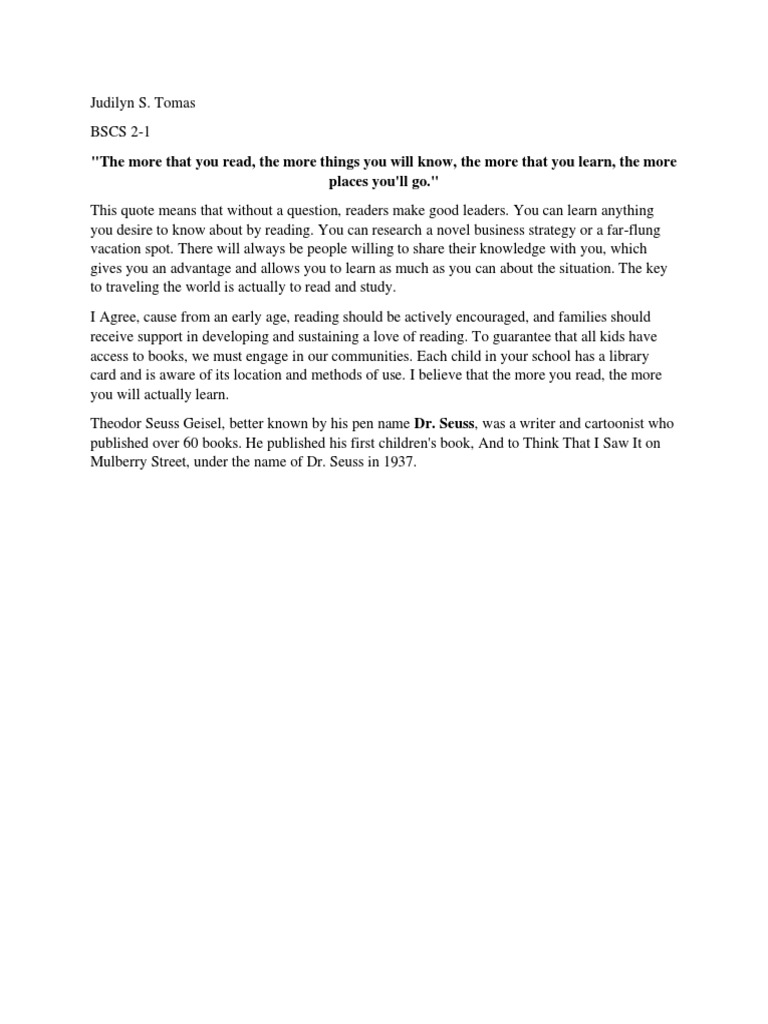 The Impact of Reading on Learning | PDF | Wellness