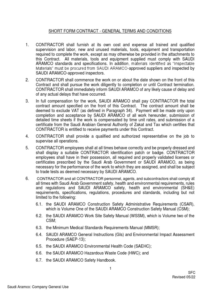 SFC Terms and Conditions | PDF | Value Added Tax | Taxes