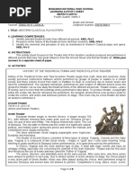 Theatre History Unit With Handouts | PDF | Theatre | Mask
