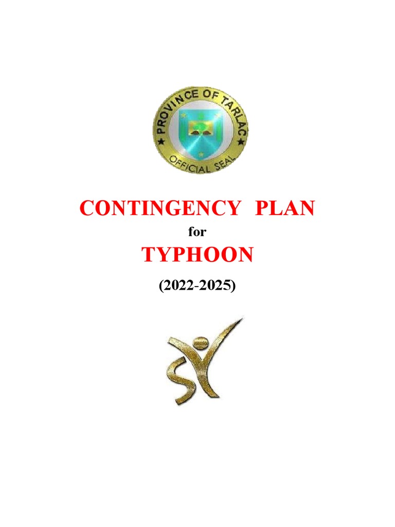 Typhoon Contingency Plan - Tarlac Province Cy 2022 - 2025 | PDF ...