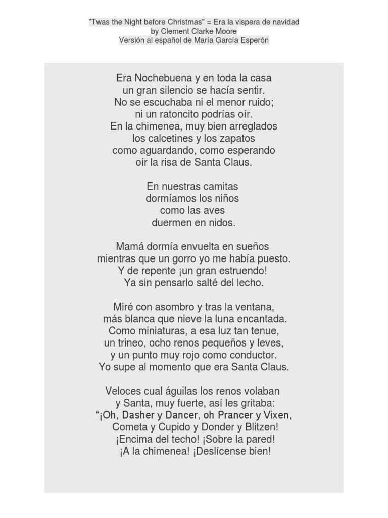 Era La Vispera De Navidad Pdf Papá Noel Nochebuena