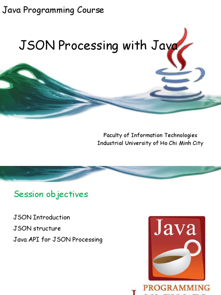 Java Api For Json Processing Json P Pdf Json Object Computer Science 8756