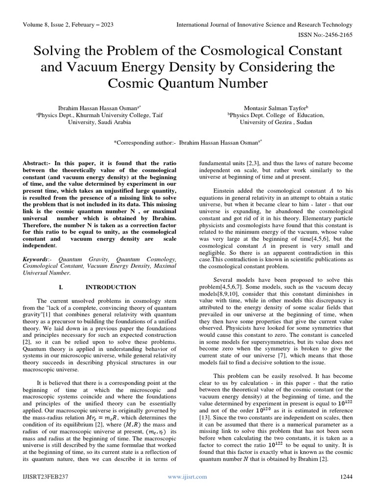 Solving The Problem Of The Cosmological Constant And Vacuum Energy