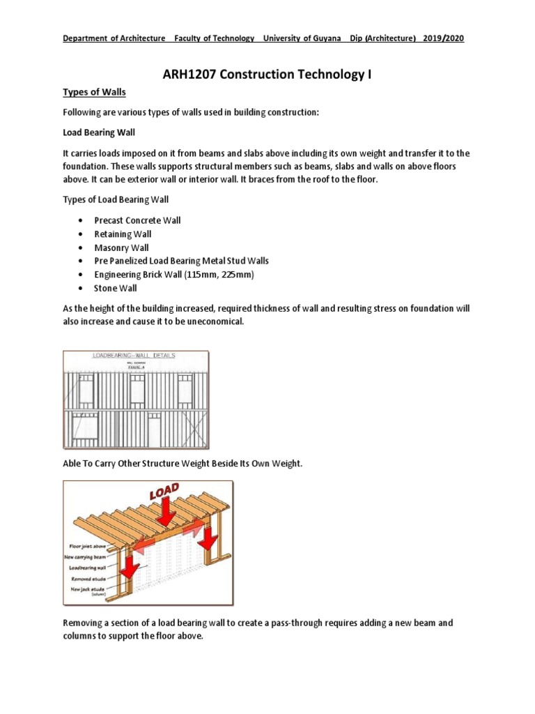 Lecture Notes 4 | PDF | Masonry | Wall