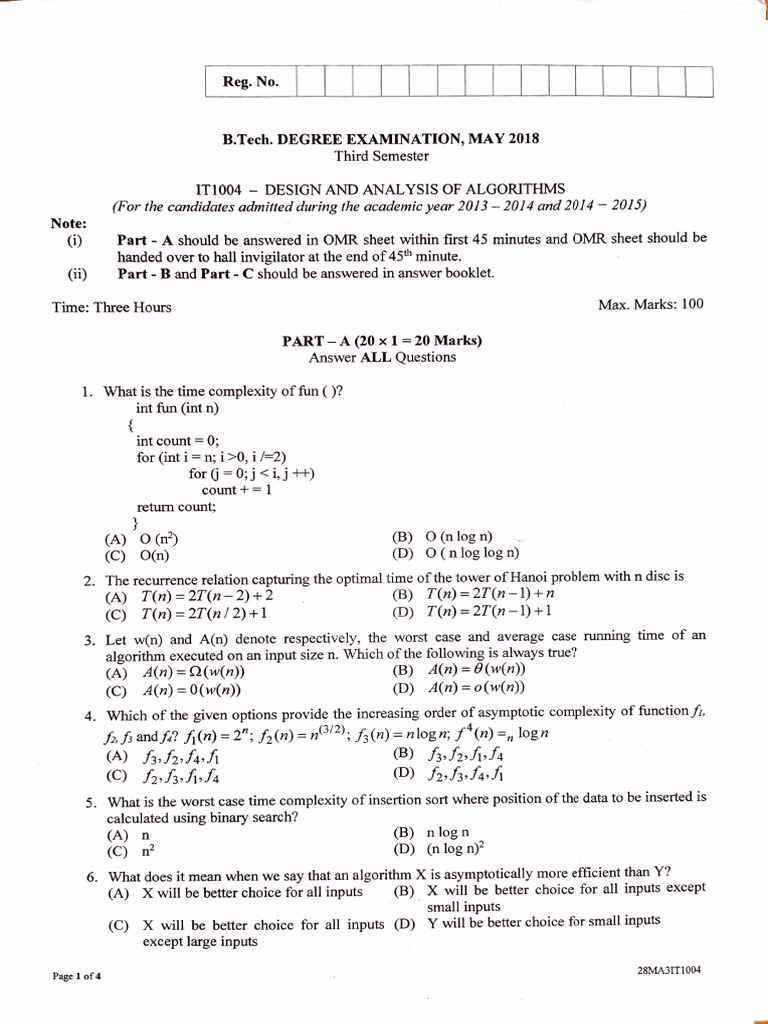 Sem4 Daa - 2 | PDF | Time Complexity | Computational Complexity Theory