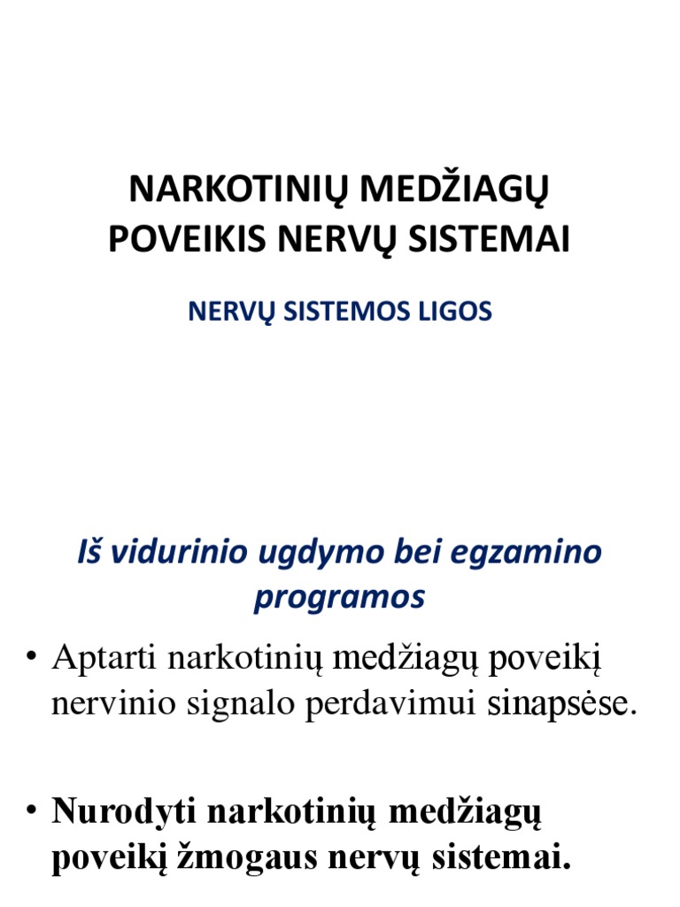 4 - 12-Narkotinių Medž Poveikis. Ligos | PDF