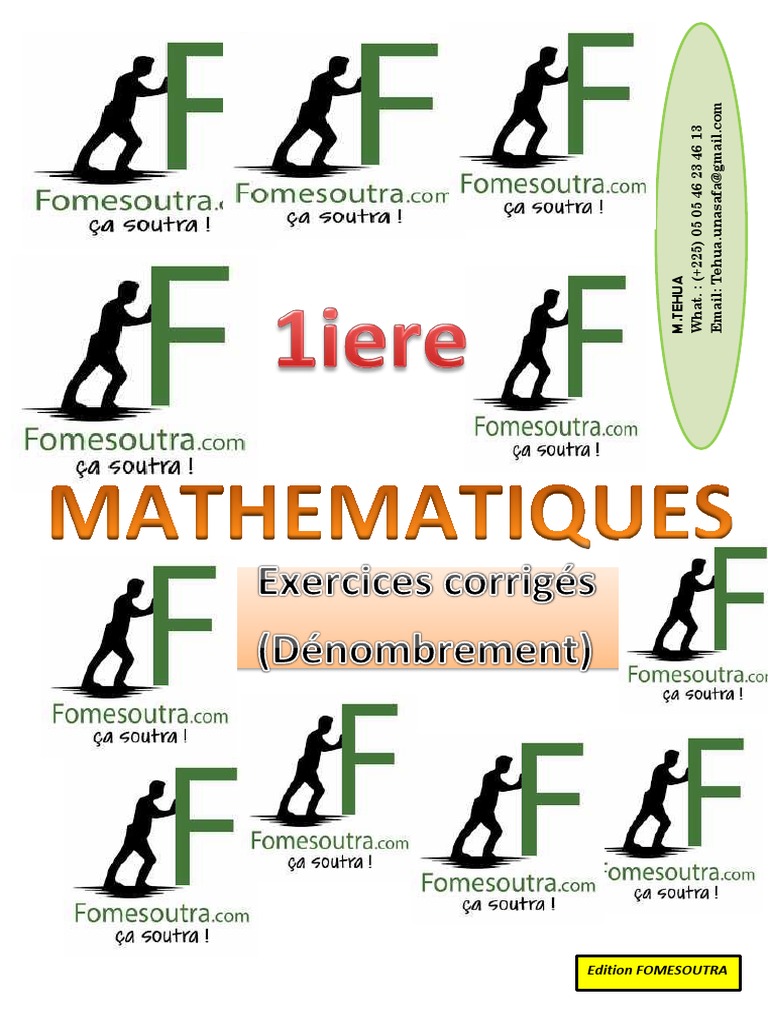 Exercices de Dénombrement Corrigés | PDF | Permutation | Analyse ...