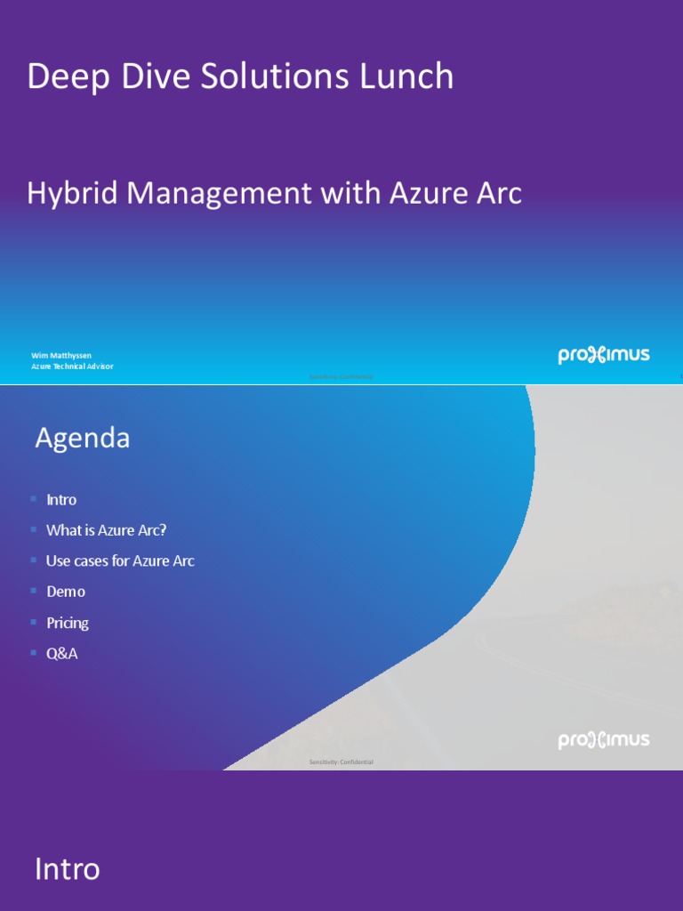 Deep Dive Solutions Lunch - Hybrid Management | PDF | Microsoft Azure | Cloud Computing