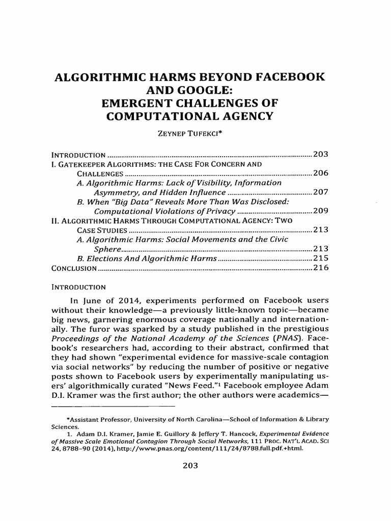 Algorithmic Harms Beyond Facebook and Google - Emergent Challenges of ...
