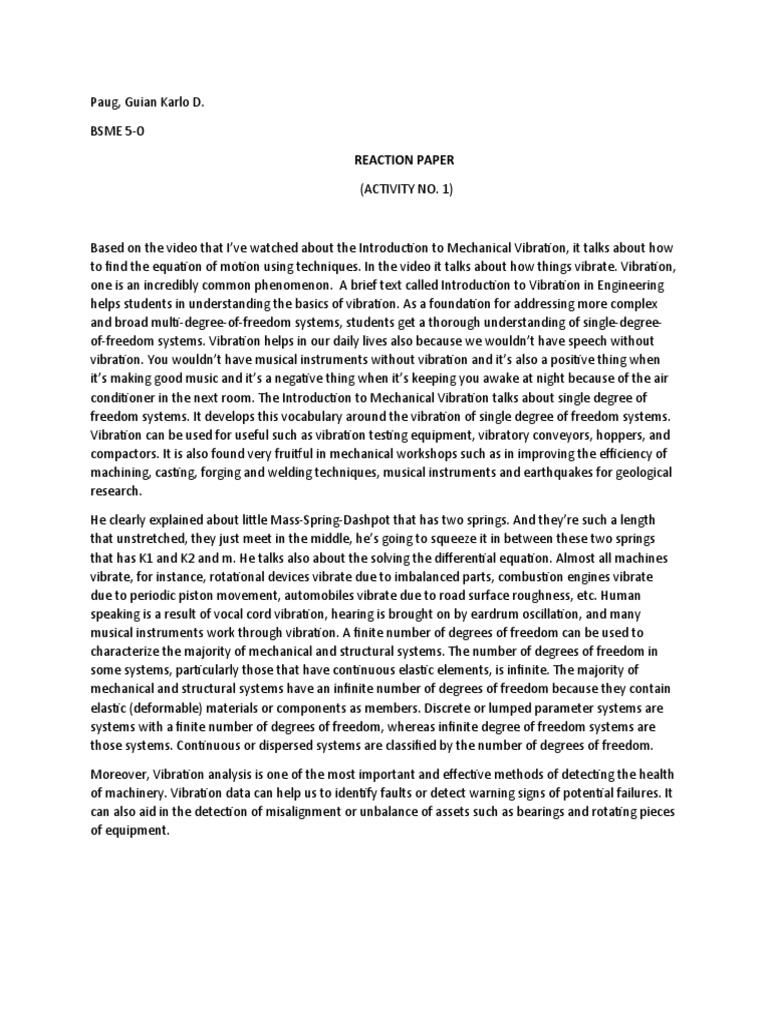 Introduction To Mechanical Vibration | PDF | Applied And Interdisciplinary Physics | Engineering