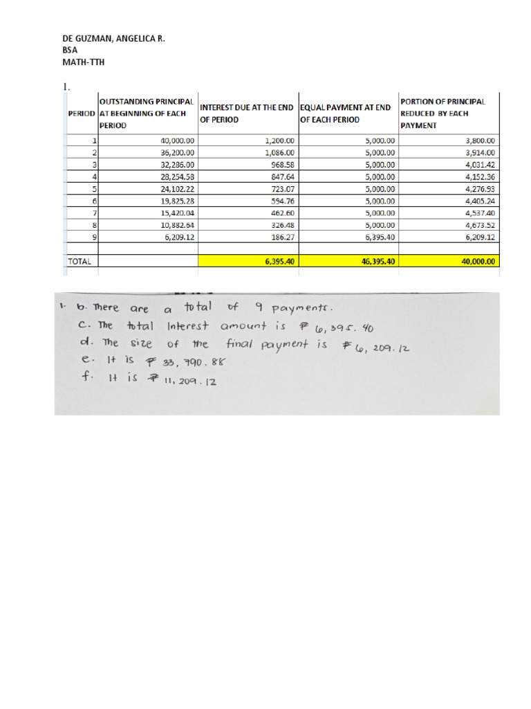 AMORTIZATION | PDF