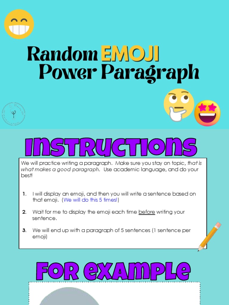 Random Emoji Power Paragraph | PDF