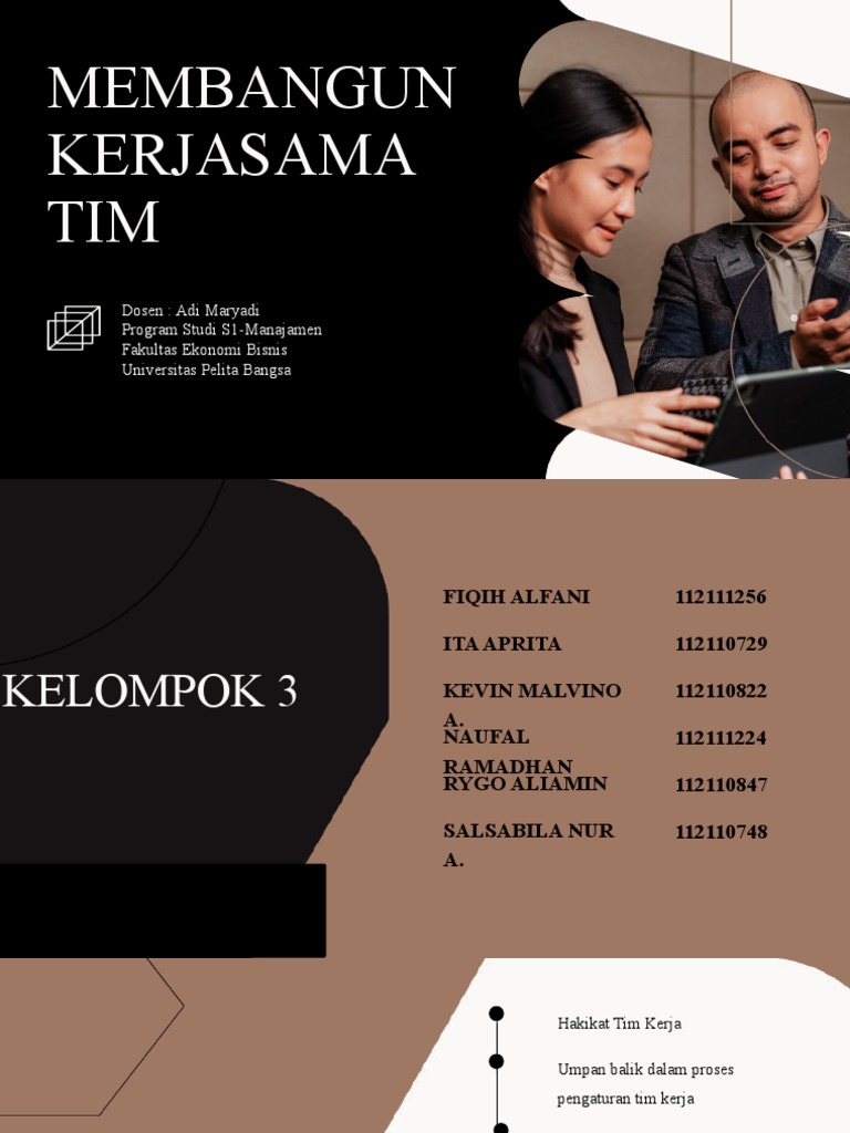 Kel. 3 MSDM-Membangun Kerjasama Tim | PDF