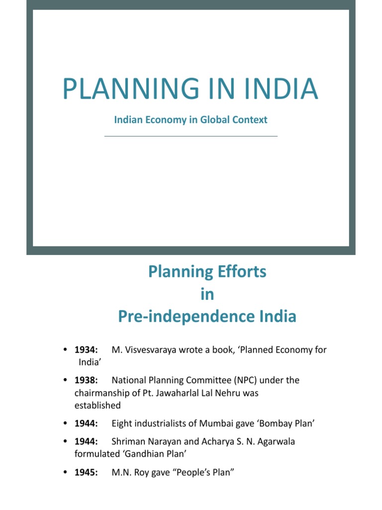 Session 3 Planning in India | PDF | Economic Growth | Economies