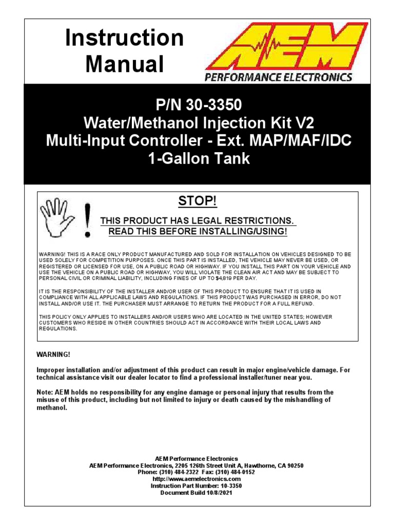 Manuale AEM | PDF | Pump | Fuel Injection