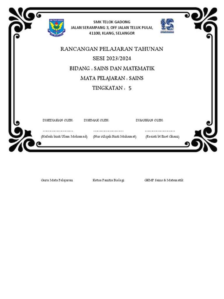 Cover RPT - 2023 - 2024 T5 | PDF