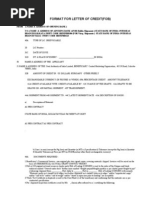 Draft Letter of Credit Template | PDF | Finance & Money Management | Law