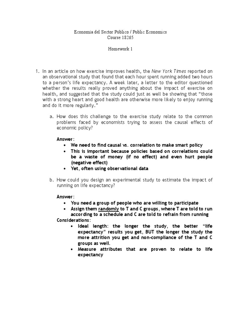 HW1 Answers | PDF | Experiment | Pareto Efficiency