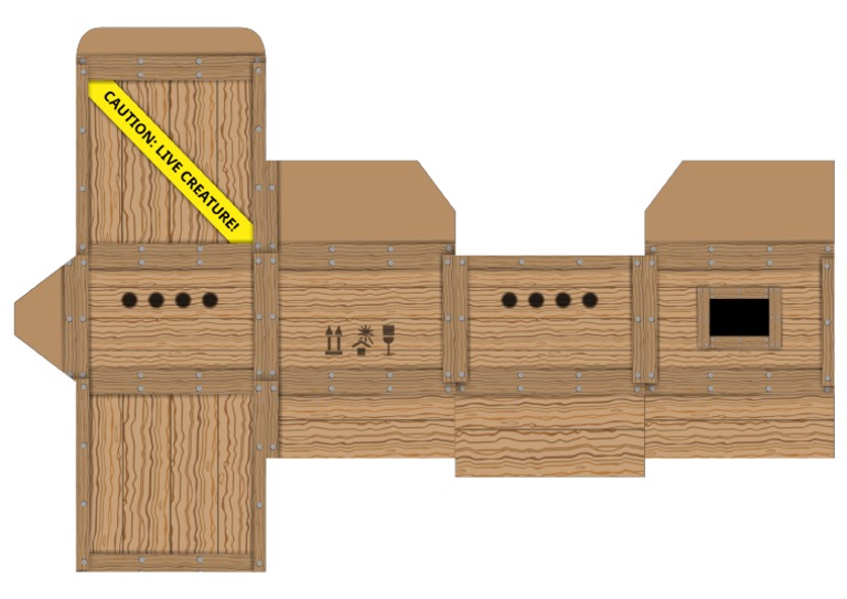 Bug Box Papercraft Template Paper Craft | PDF
