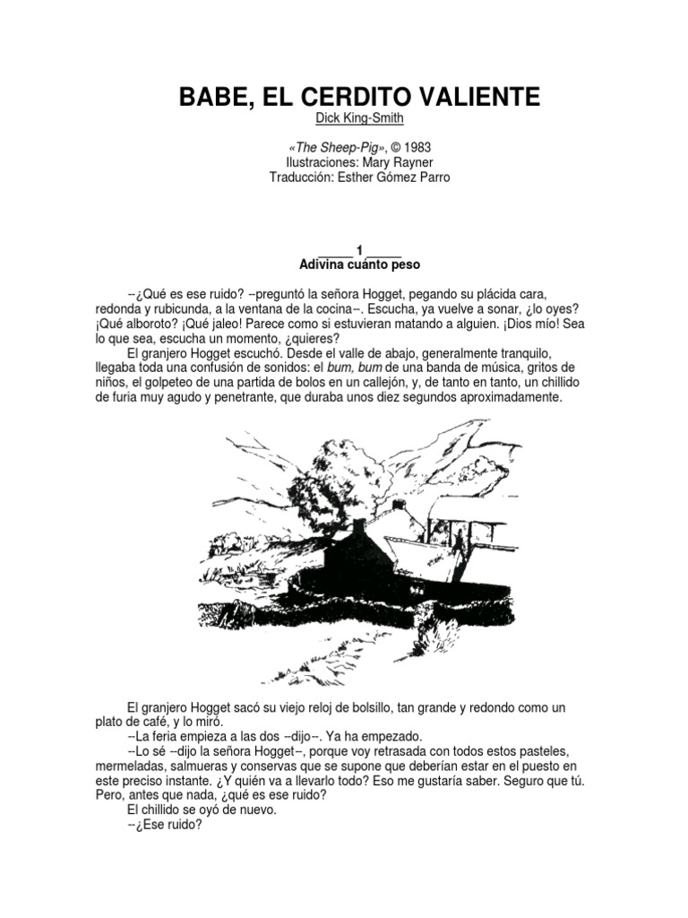 Babe El Cerdito Valiente Dick Smith King Pdf Oveja Animales