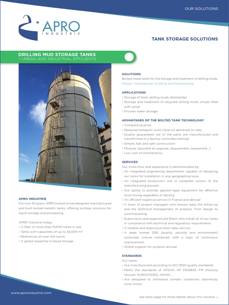 MUD Solution Sheet | PDF | Pipe (Fluid Conveyance) | Tanks