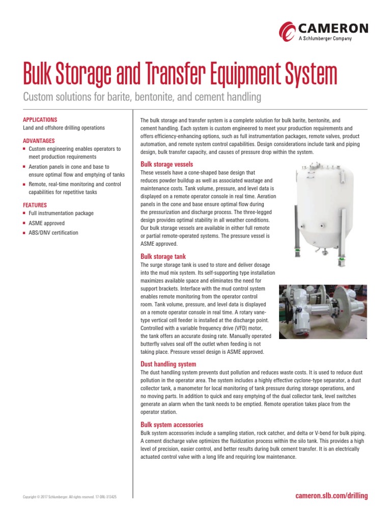 Bulk Storage Transfer Equipment Ps | PDF | Valve | Instrumentation