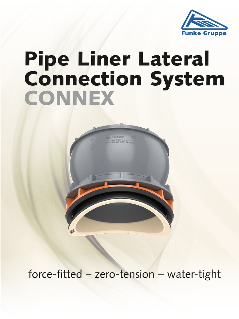Funke Kunststoffe Pipe Liner Lateral Connection System Connex Brochure ...